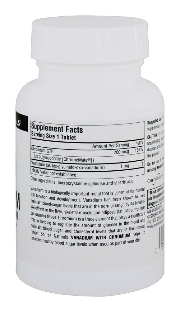 Source Naturals chromium for energy