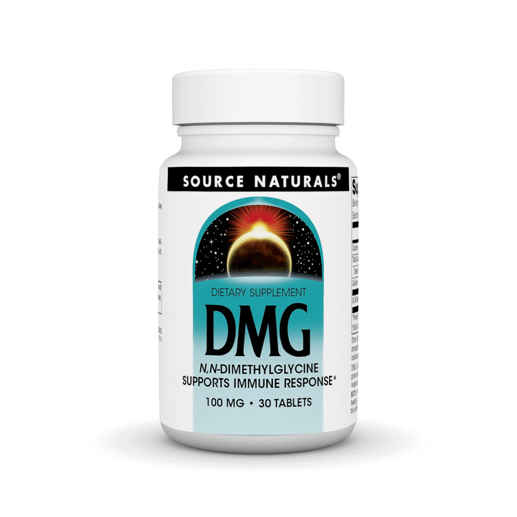 Source Naturals DMG vitamin tablets