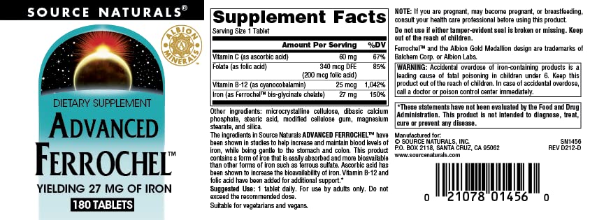 Source Naturals Ferrochel benefits