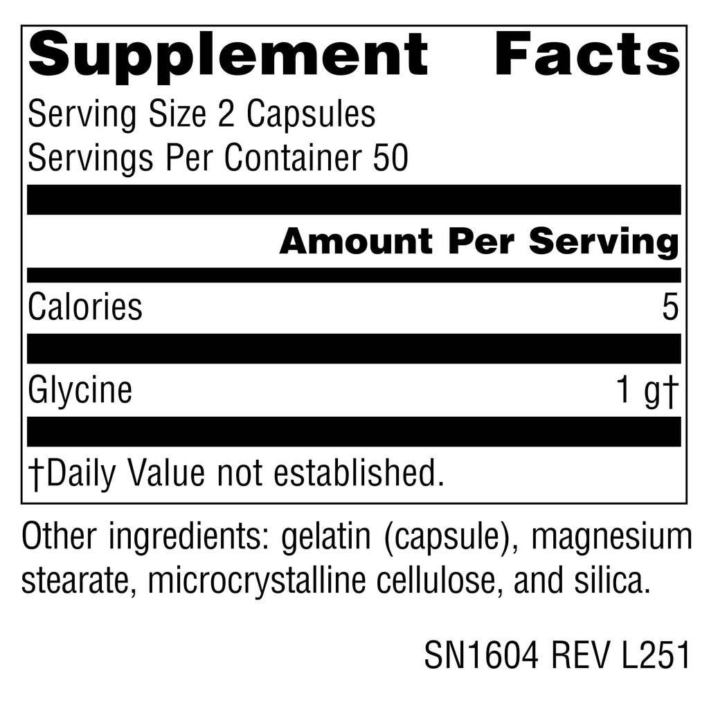 Source Naturals Glycine support for muscle recovery