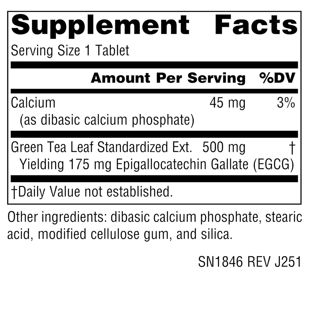 Source Naturals green tea extract tablets