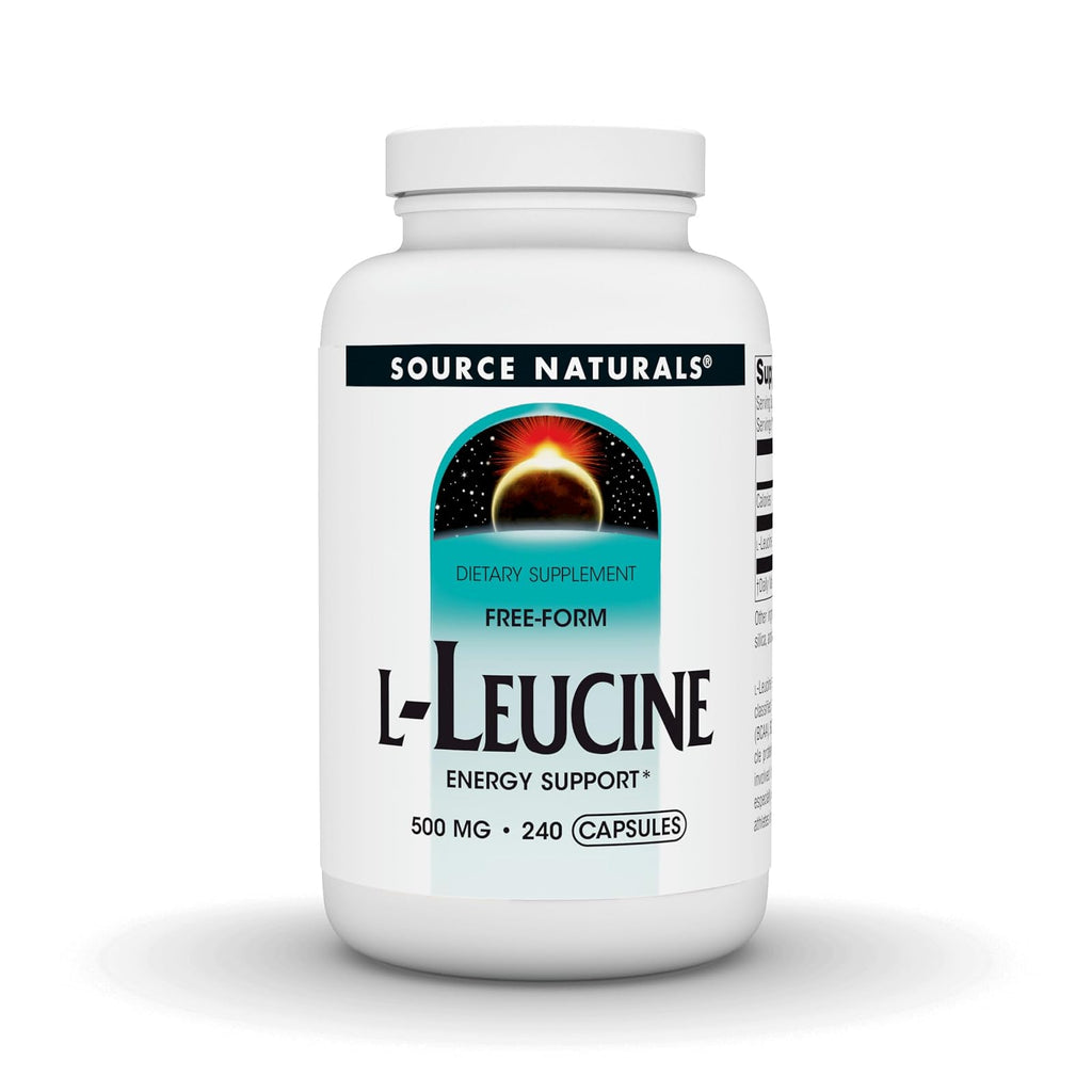Source Naturals L-Leucine capsules for muscle recovery