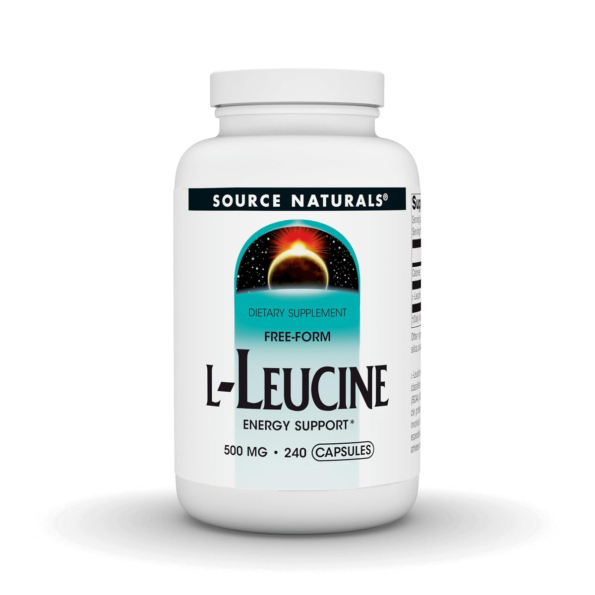 Source Naturals L-Leucine capsules for muscle recovery