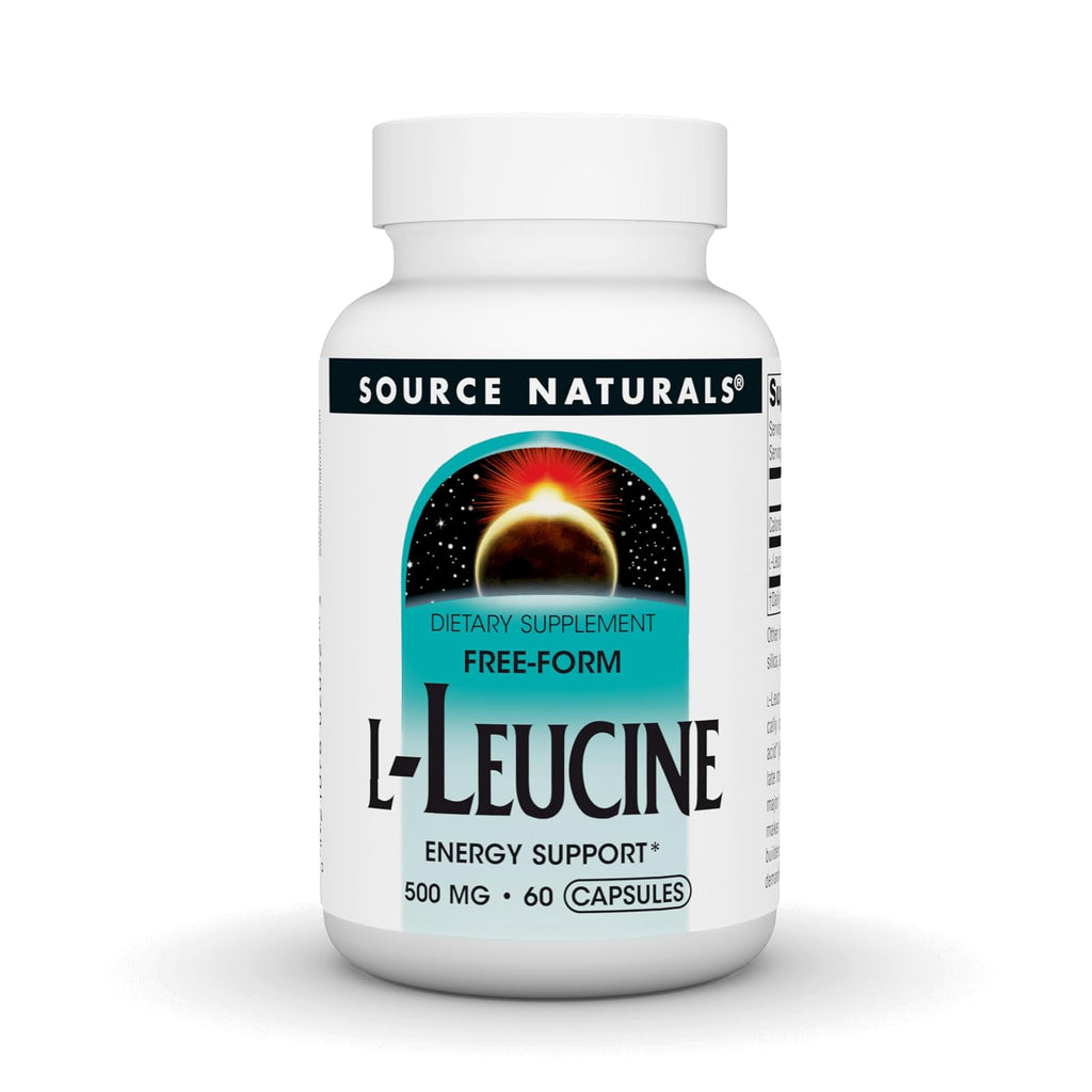 source naturals l-leucine capsules for muscle recovery