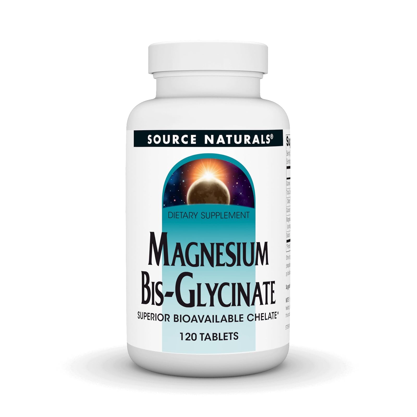 Source Naturals magnesium bis-glycinate tablets