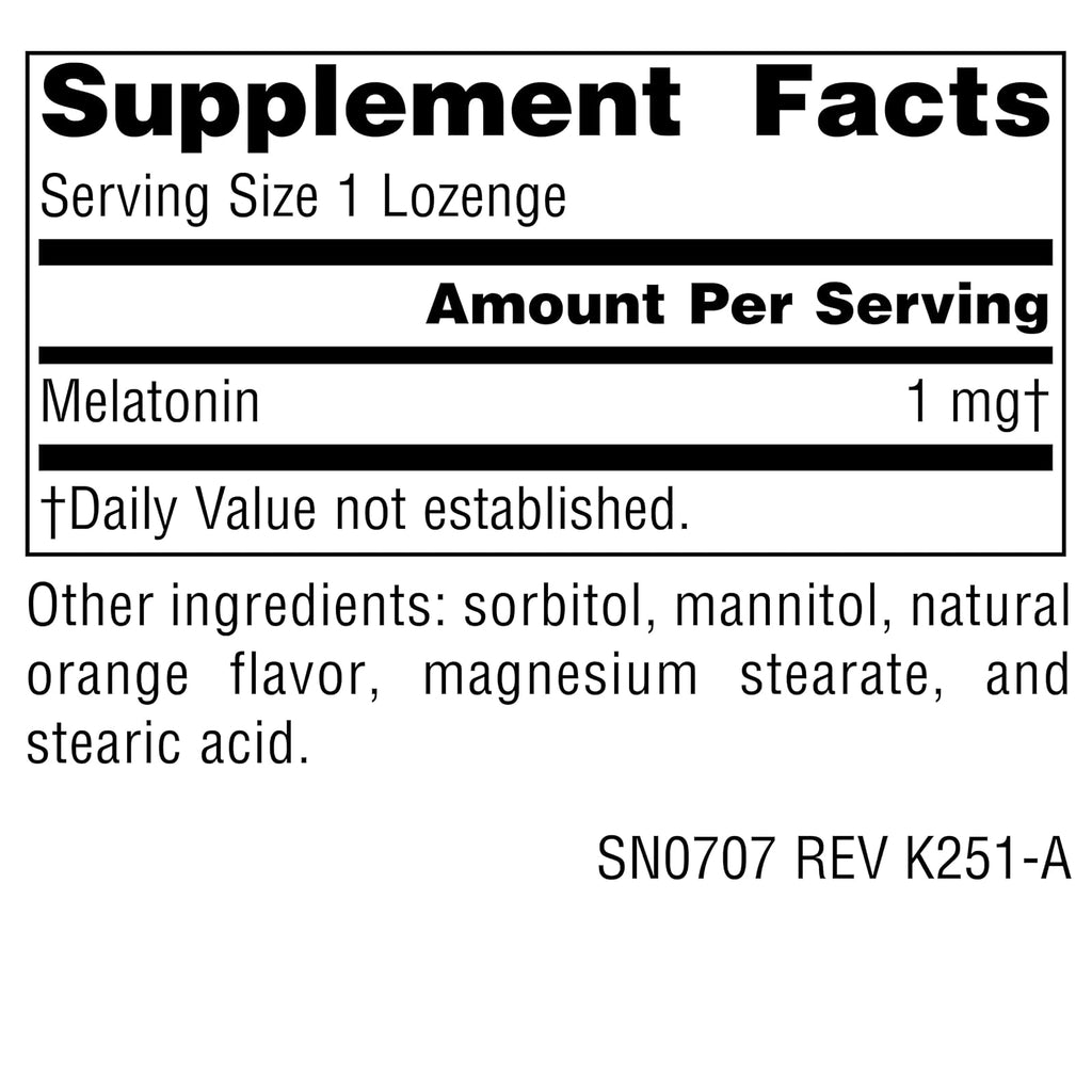 Source Naturals melatonin 1 mg