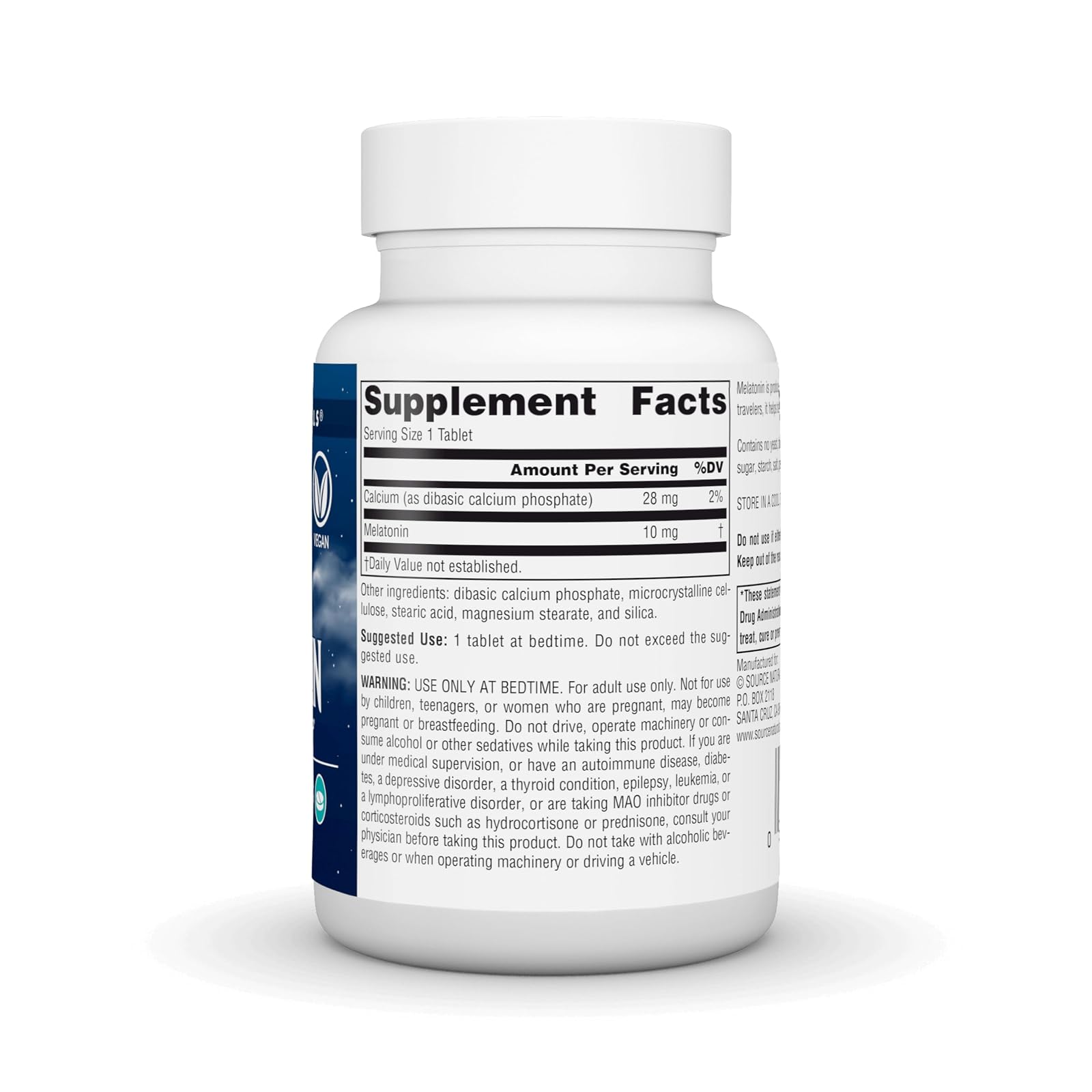 Source Naturals melatonin for relaxation