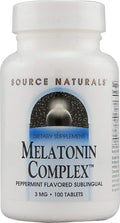 Source Naturals melatonin lozenges for restful sleep