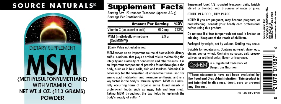 Source Naturals MSM for joint support