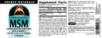 Source Naturals MSM for joint support