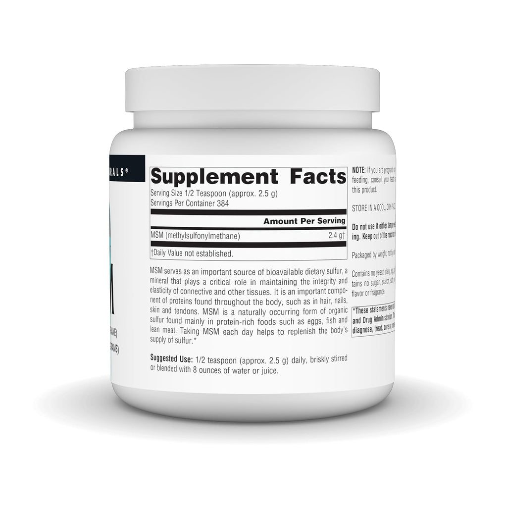 source naturals msm powder for muscle recovery