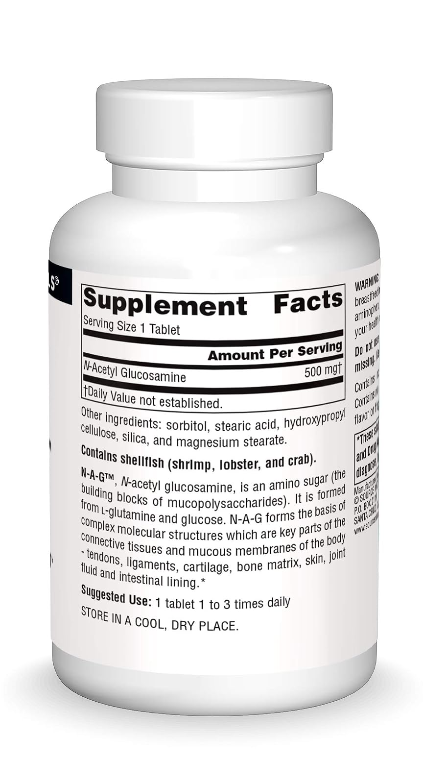 Source Naturals multivitamin for women with N-A-G