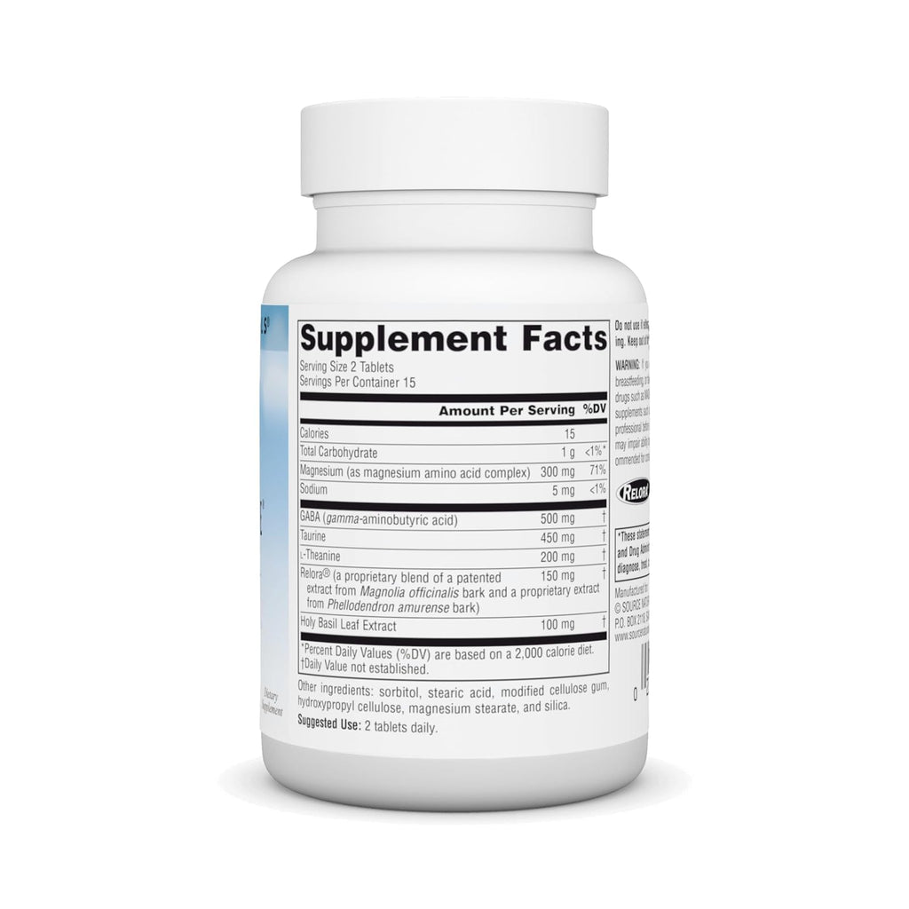 Source Naturals multivitamins for relaxation