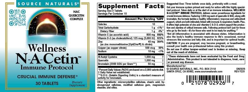 Source Naturals N-A-Cetin antioxidant benefits