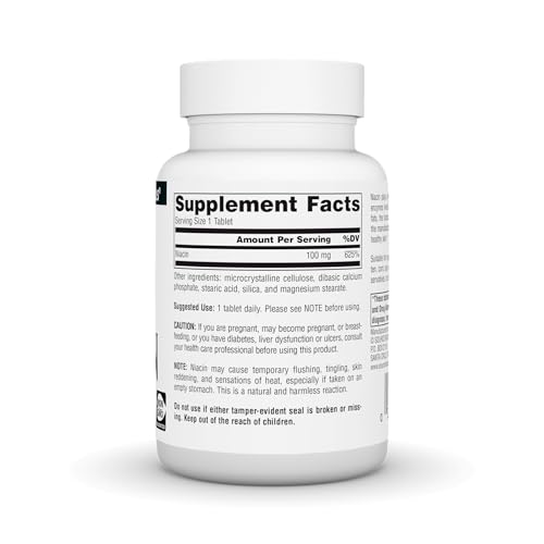 Source Naturals Niacin 100 mg dosage