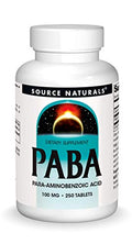 Source Naturals PABA vegan tablets