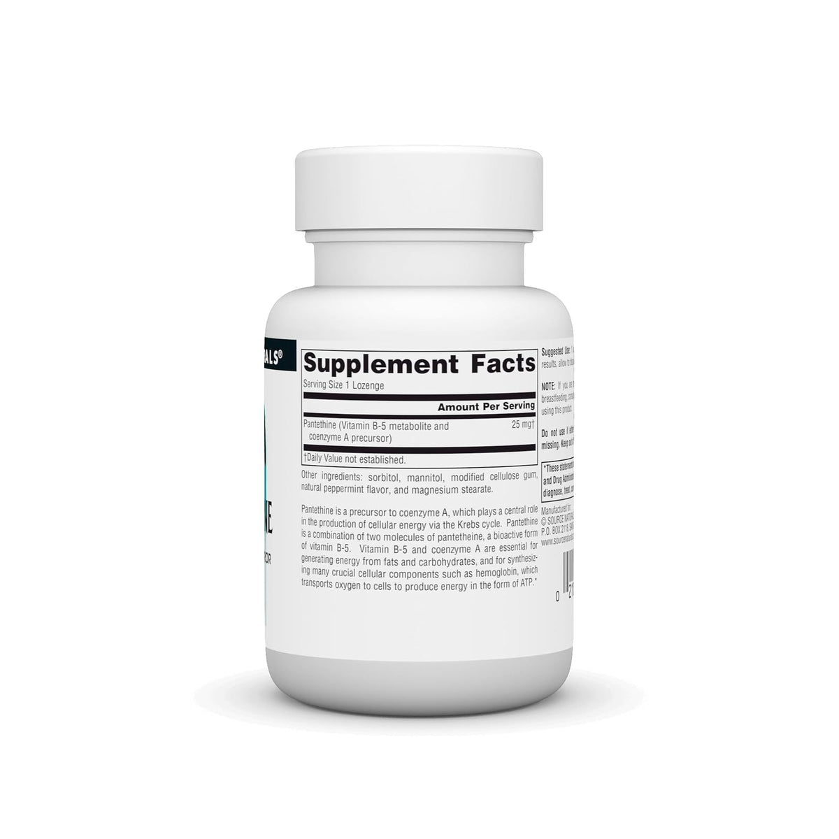 Source Naturals Pantethine 25 mg for heart health