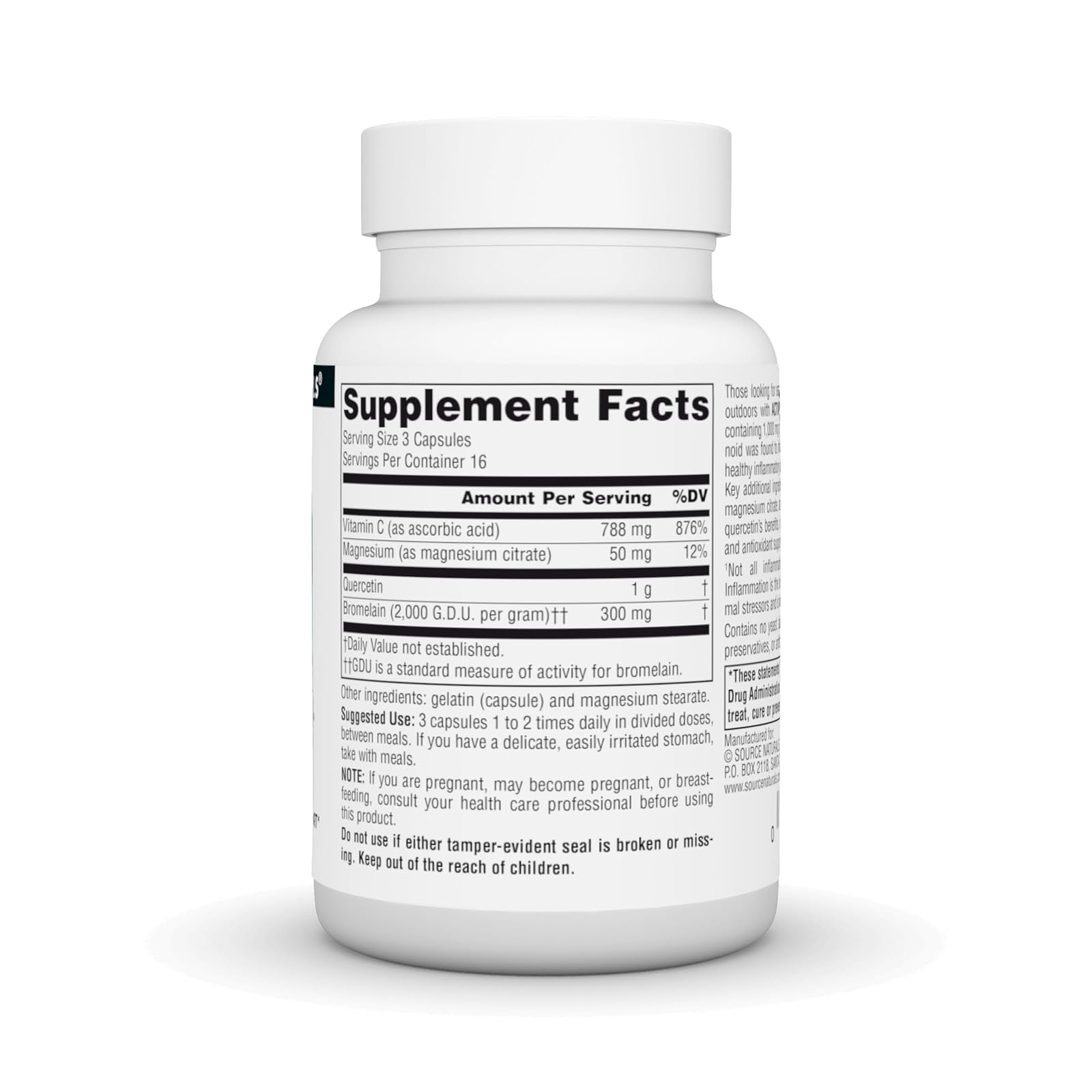 source naturals quercetin with bromelain