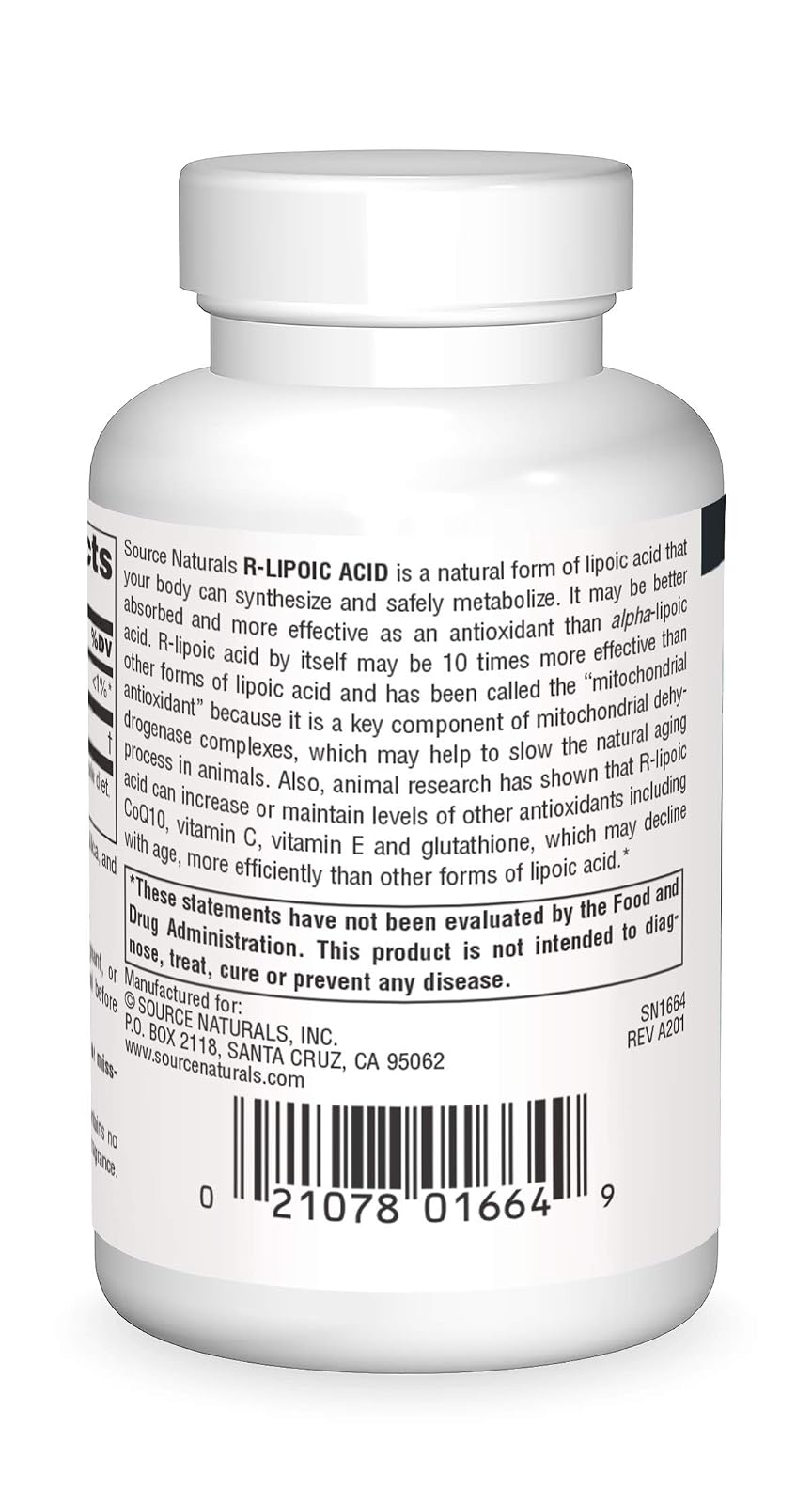 Source Naturals R-Lipoic Acid tablets