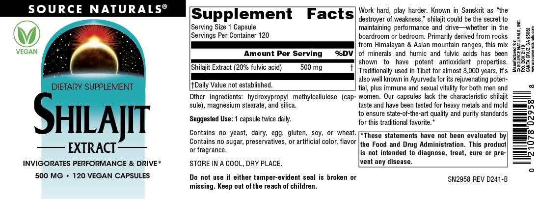 source naturals shilajit for men