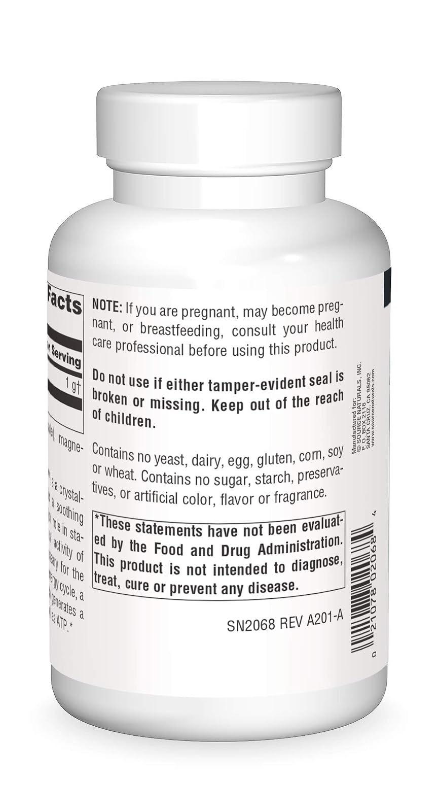Source Naturals taurine capsules 1000 mg