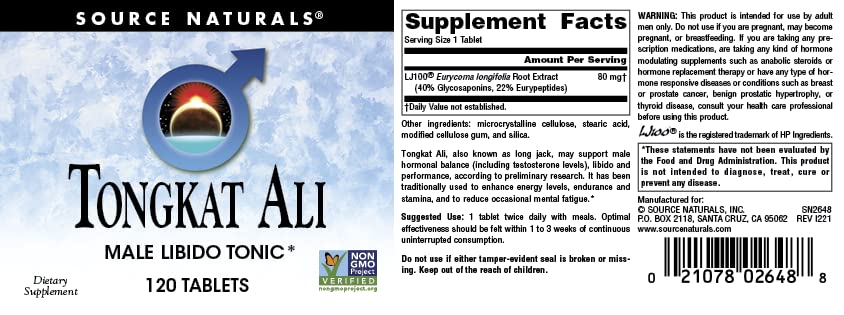 Source Naturals Tongkat Ali for vitality