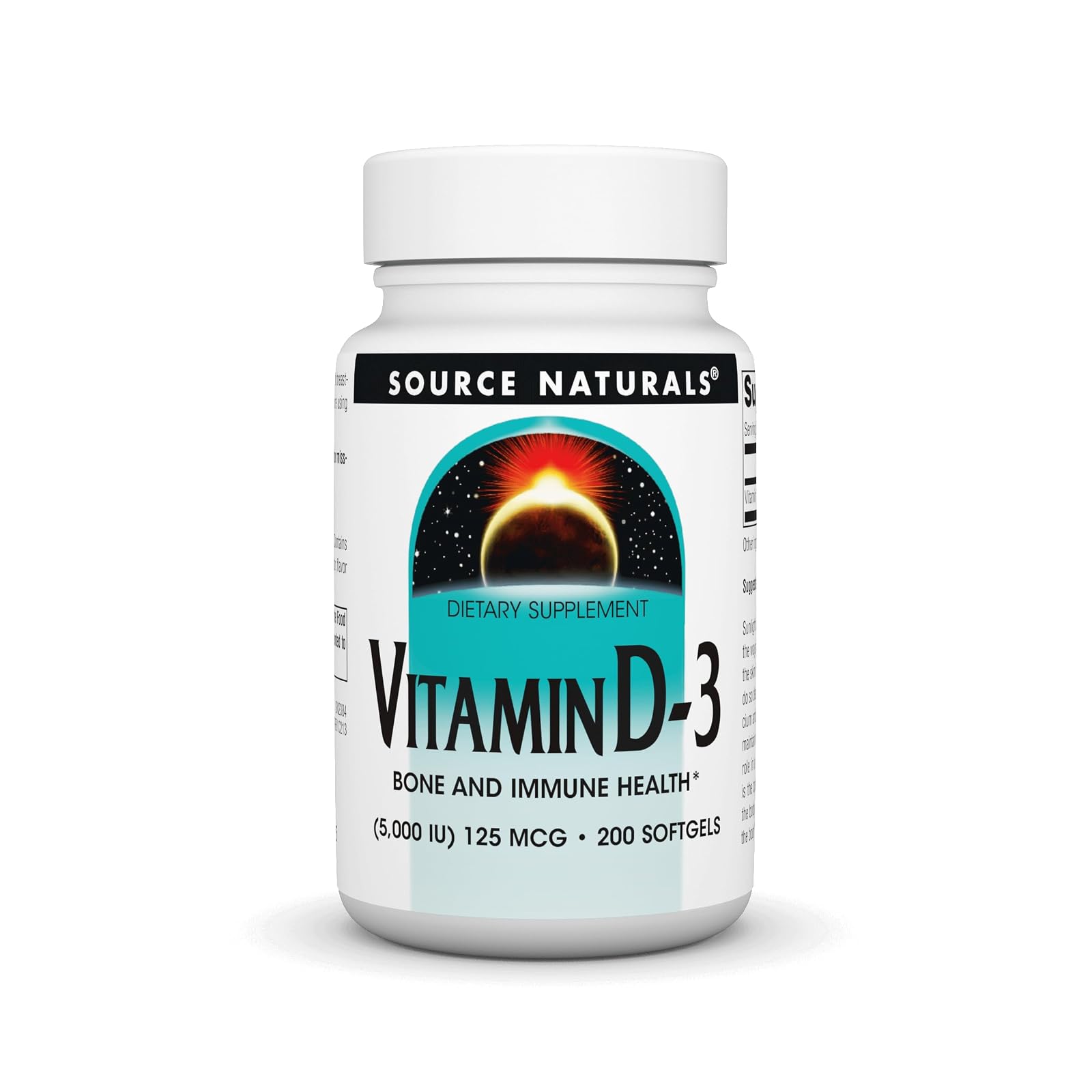Source Naturals vitamin D-3 softgels