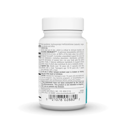 source naturals zinc for vegetarians