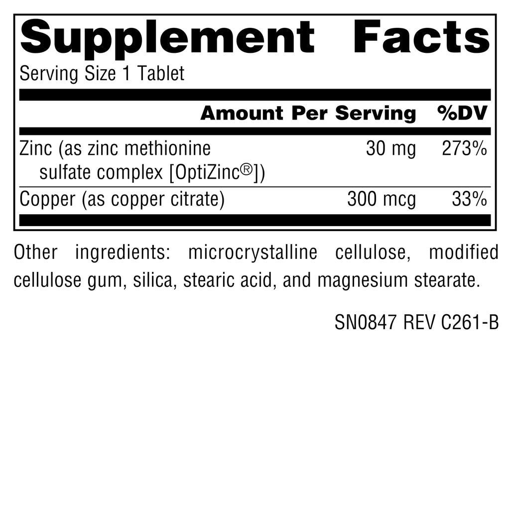 Source Naturals zinc for wellness