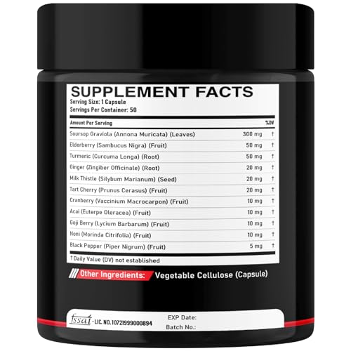 soursop and turmeric supplement benefits