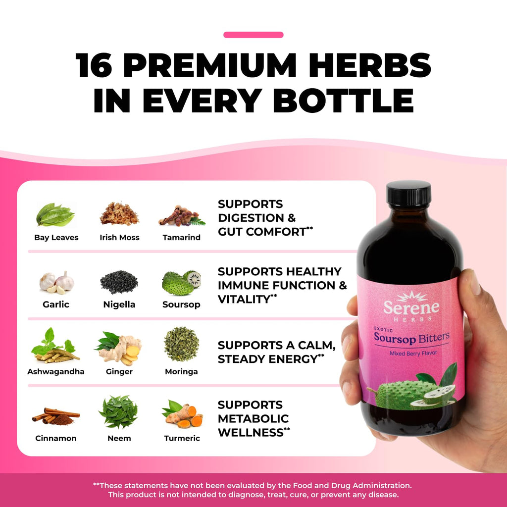 Soursop bitters for daily vitality