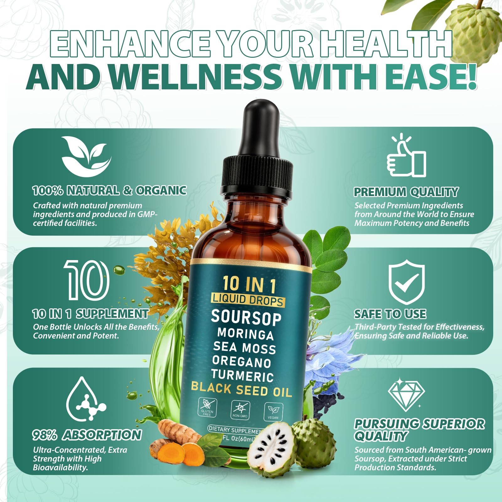 Soursop bitters for digestive health