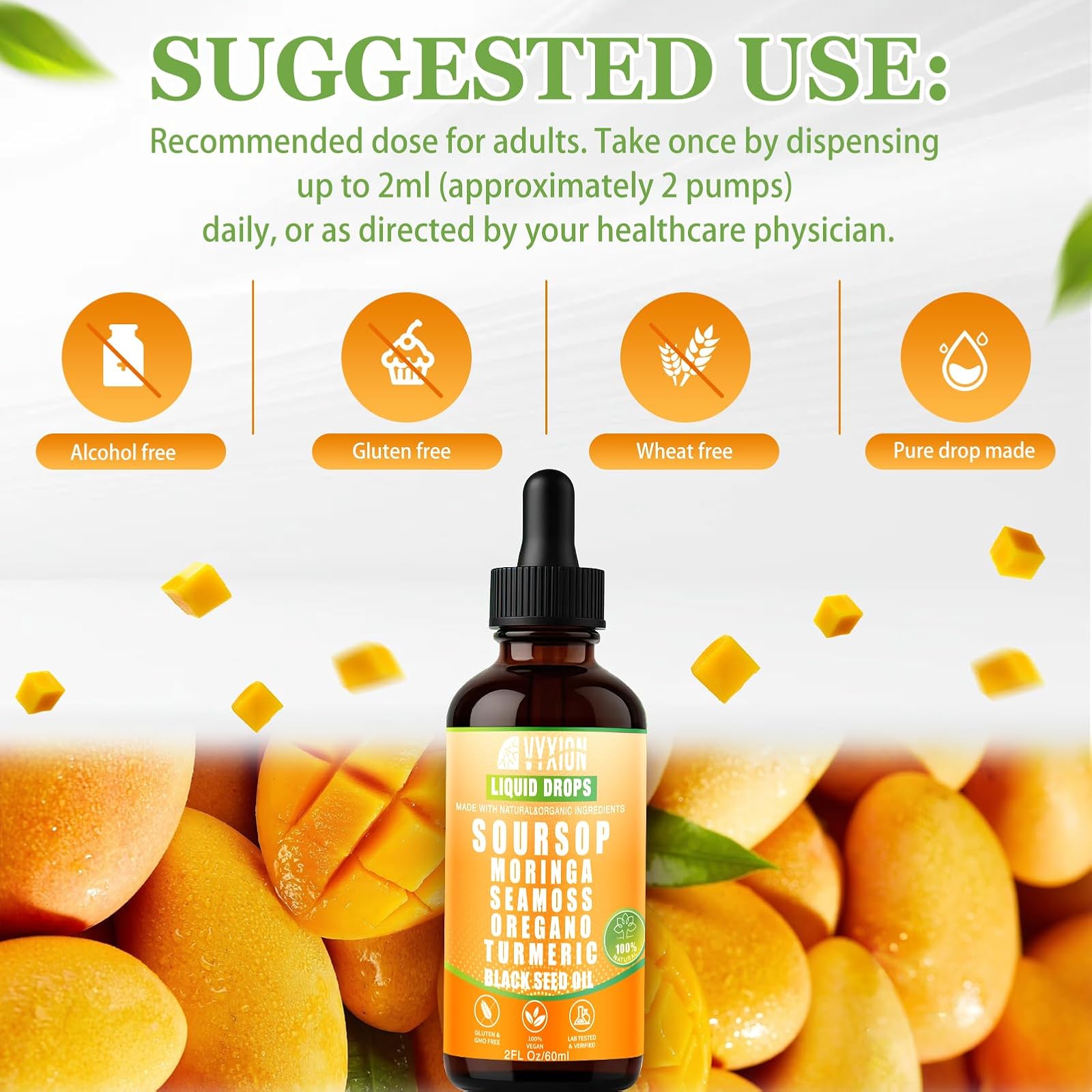 Soursop bitters for immune support