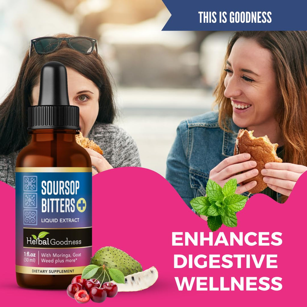 Soursop bitters for immune support