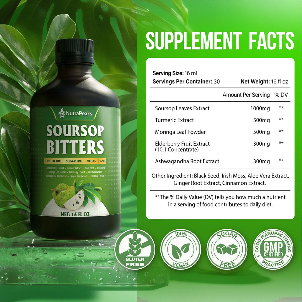 Soursop bitters for vitamin A support