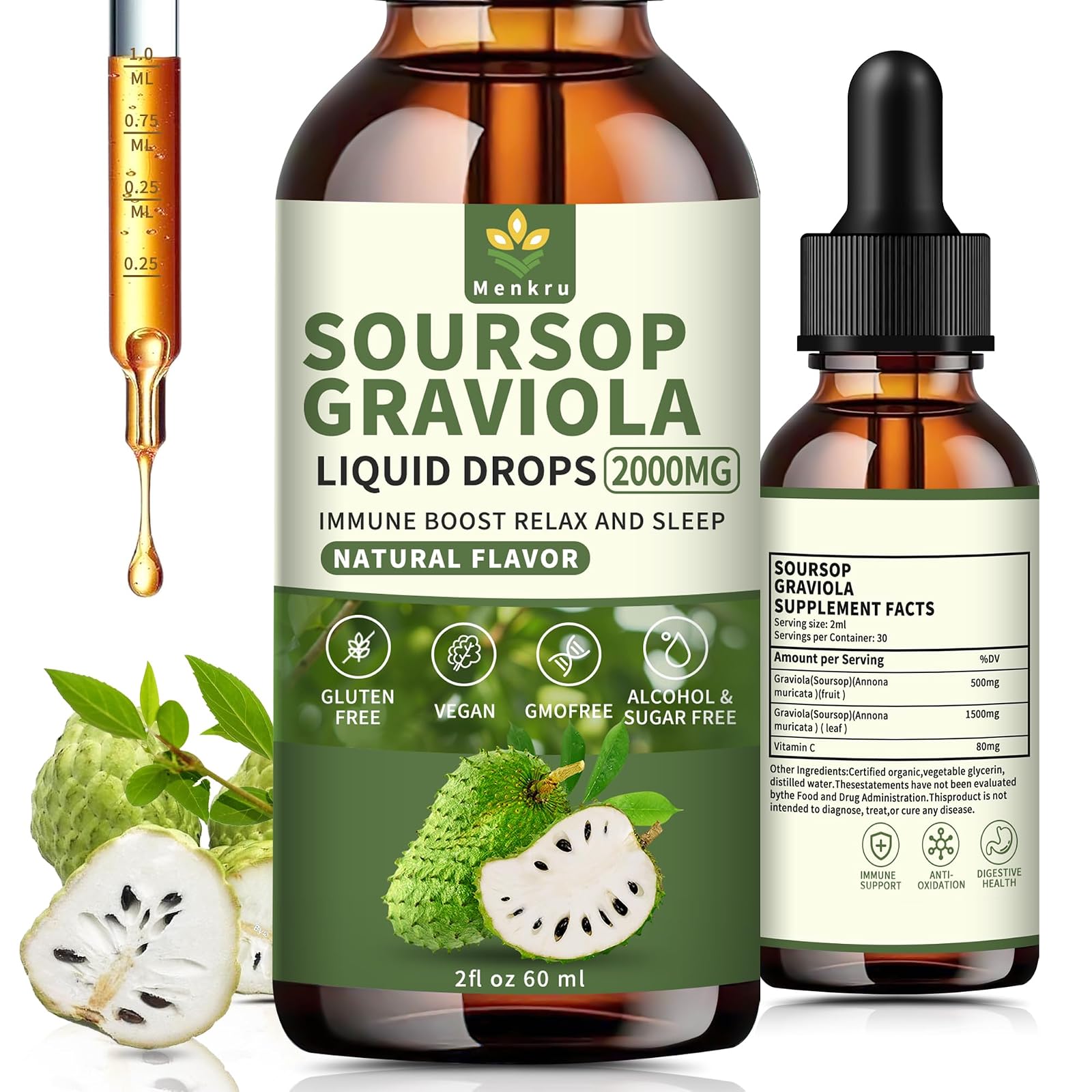 Soursop bitters liquid drops benefits