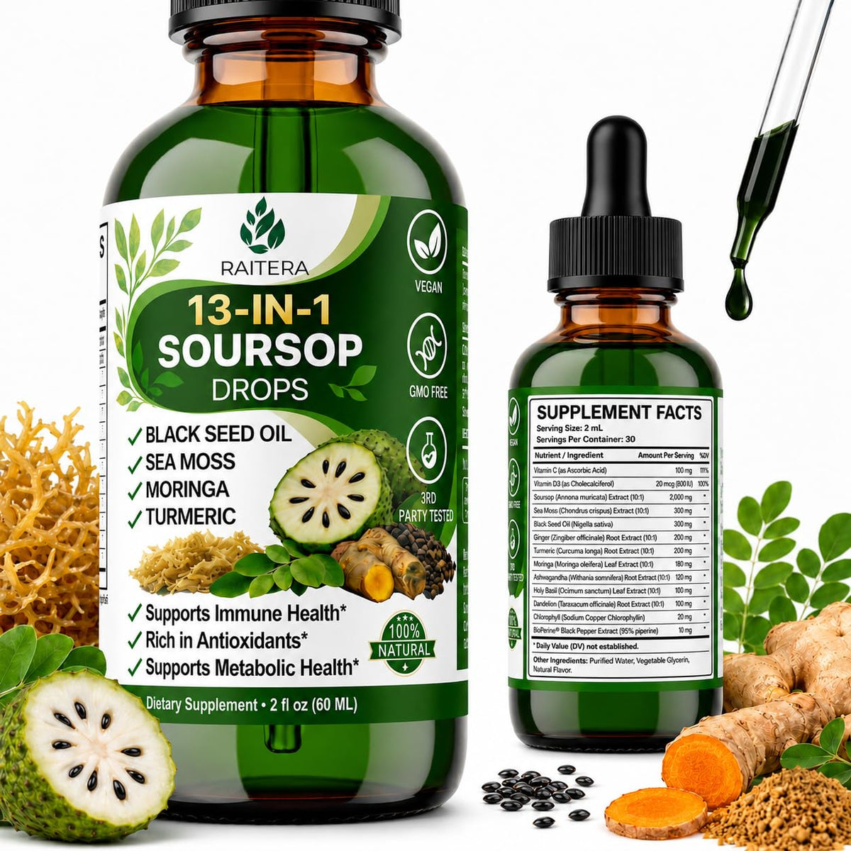 Soursop bitters liquid drops benefits