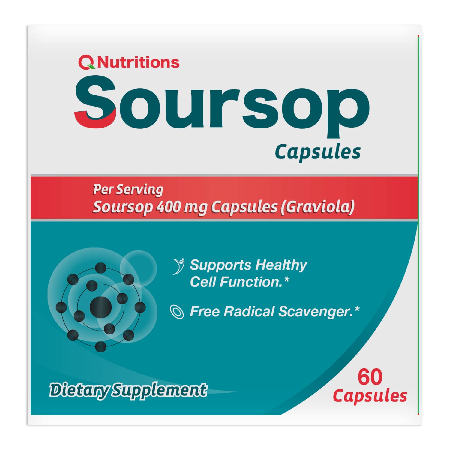 Soursop blended vitamin capsules for energy