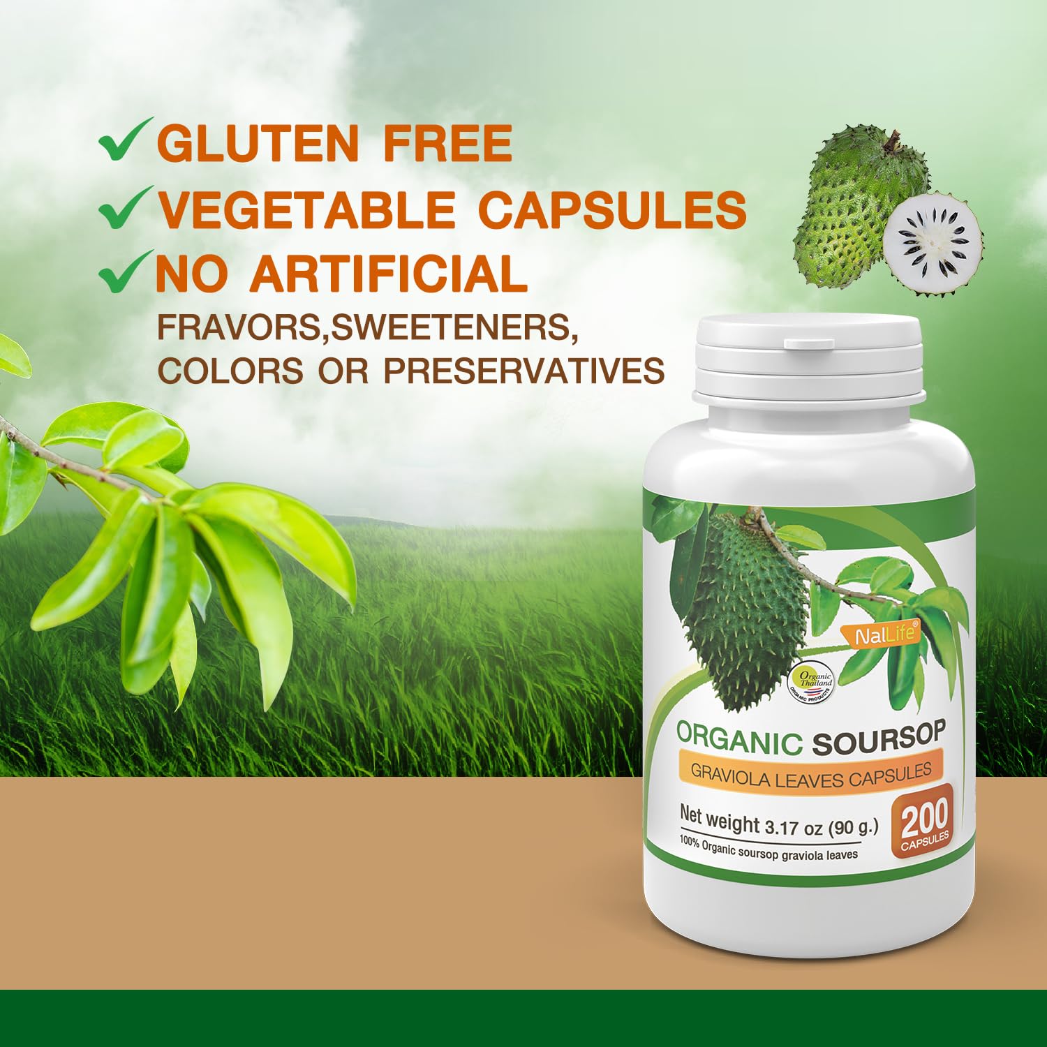 Soursop capsules for digestion