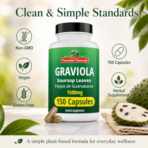 Soursop capsules for immune health