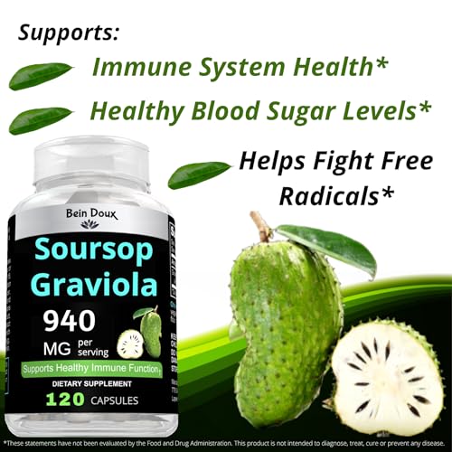 Soursop capsules for overall health