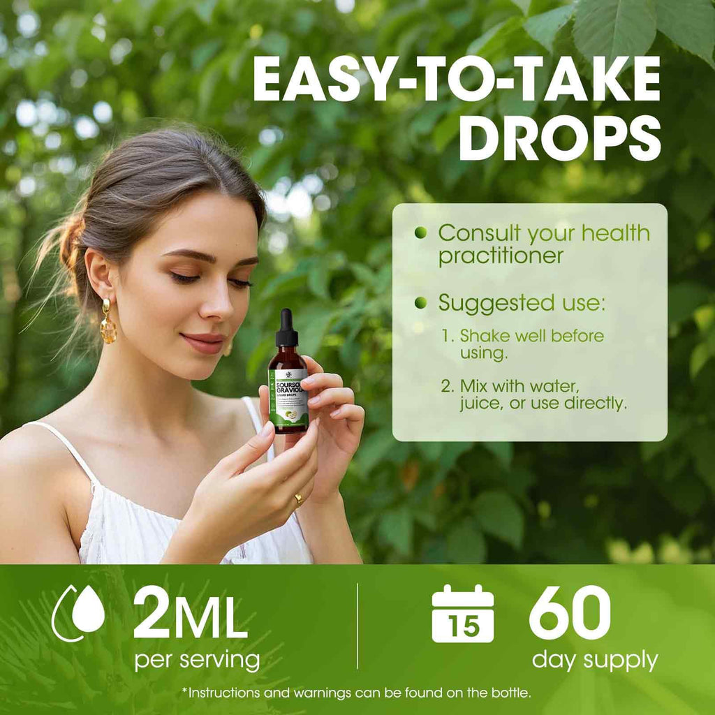 Soursop drops for digestive wellness