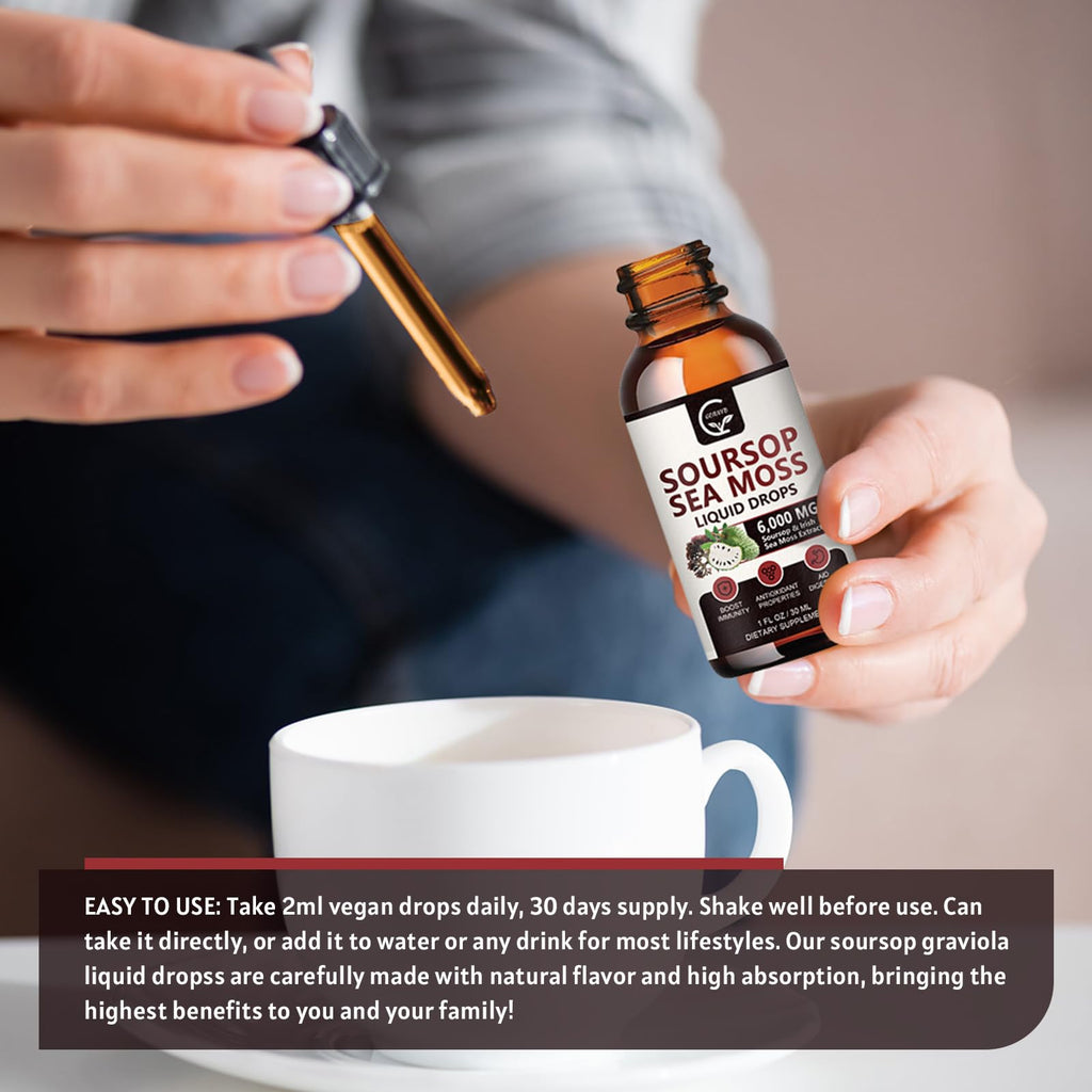 Soursop drops for enhanced vitality