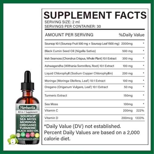 Soursop drops for overall vitality