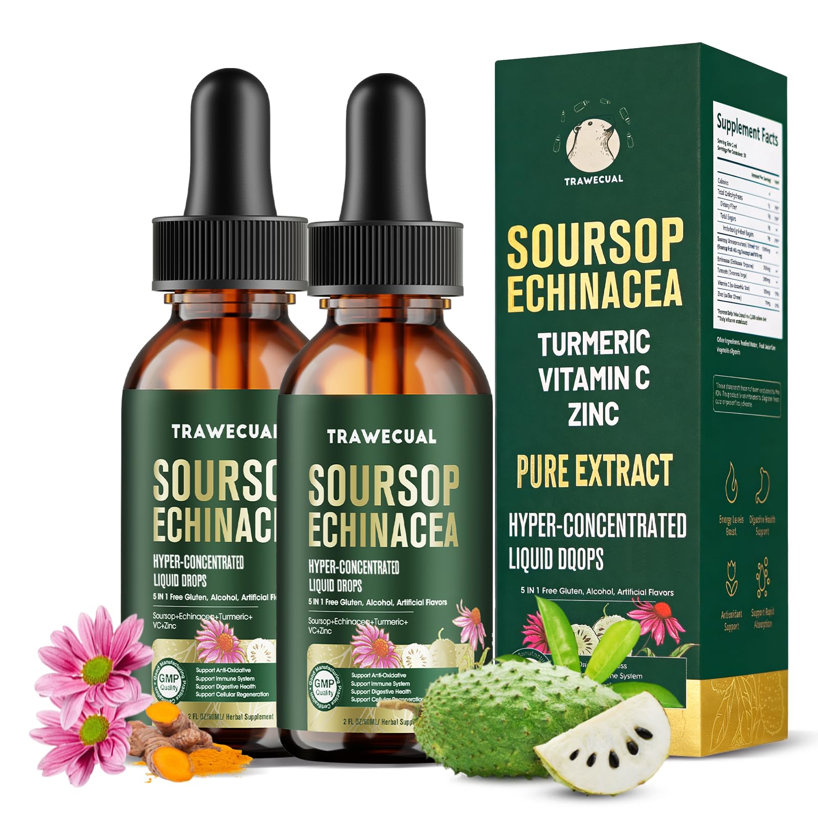 Soursop echinacea liquid drops