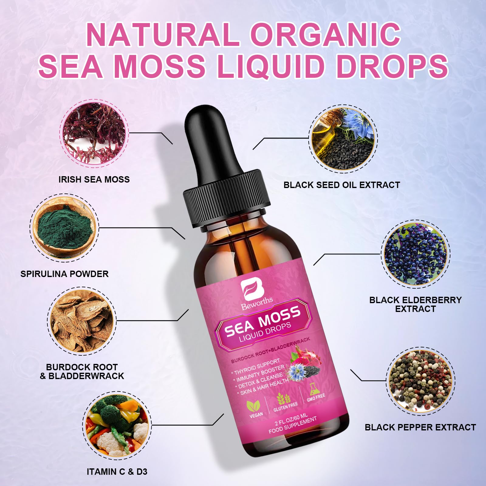 Soursop extract in liquid drops