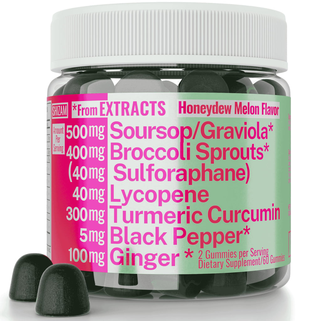 Soursop Graviola gummies with curcumin