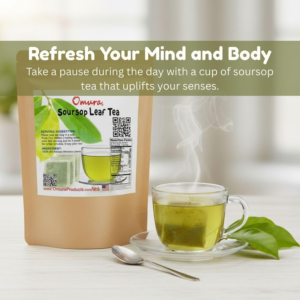 Soursop graviola leaf wellness drink