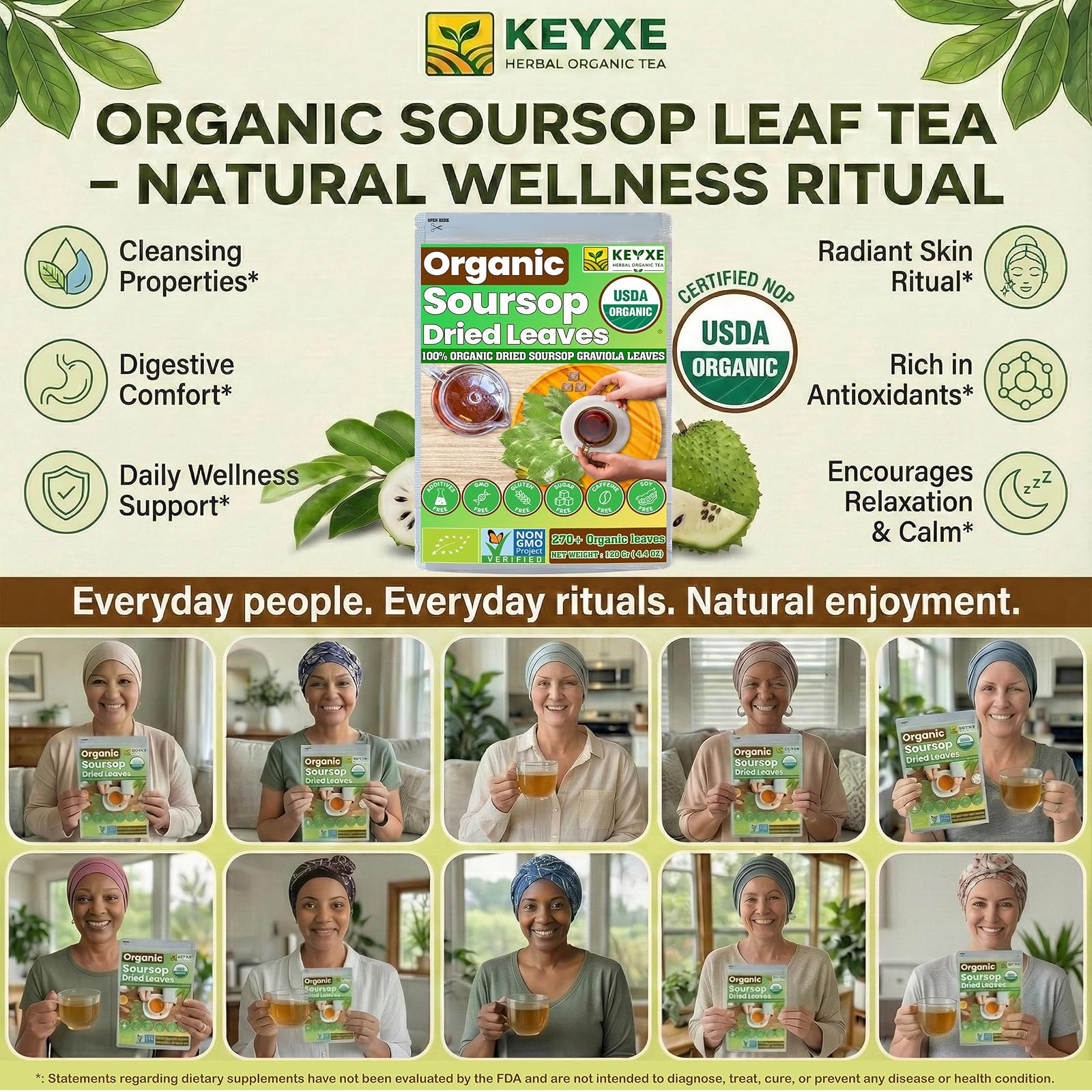soursop graviola leaves for detox