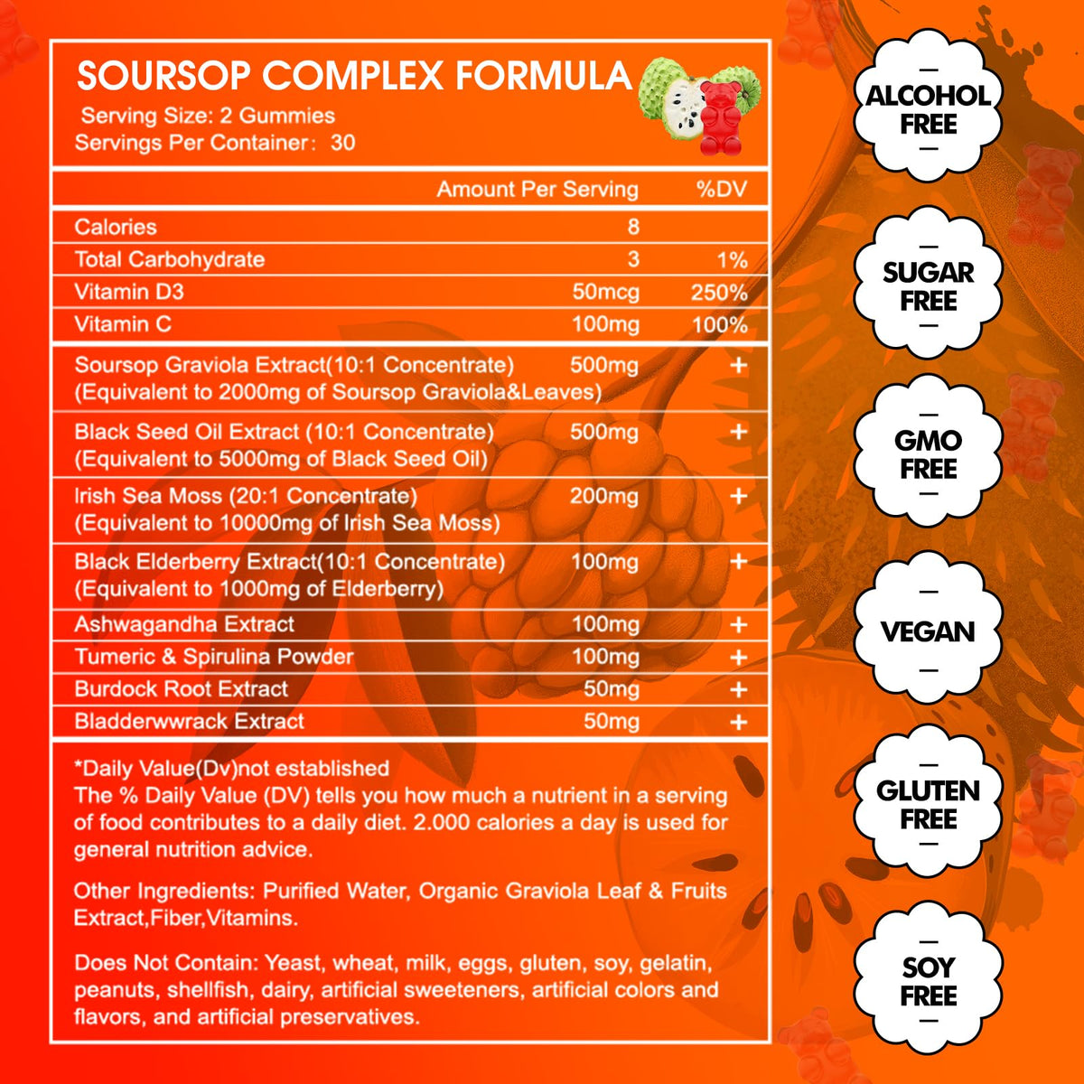 Soursop gummies for daily wellness